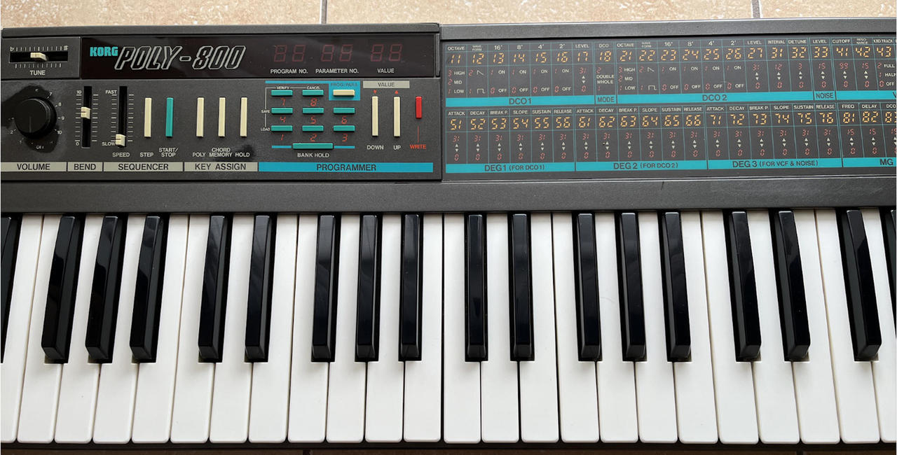 NABÍZÍM Prodám legendární syntík KORG POLY-800