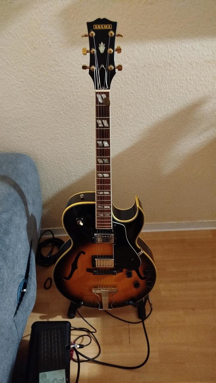NABÍZÍM ASAMA Archtop model JOE PASS v,s Gibson 175D