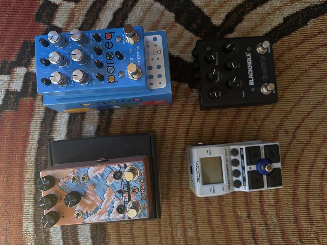 NABÍZÍM ParaEQ Deluxe Mk II, Eventide Blackhole, Kangra Filter Fuzz